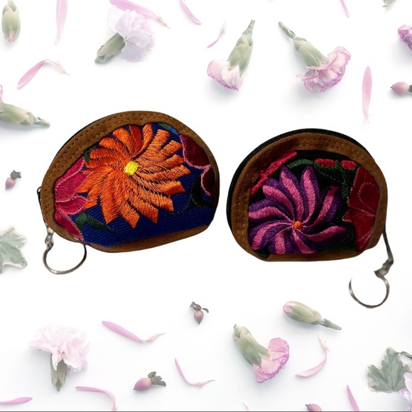 Bags | Authentic Mexican Embroidered Coin Purse | Poshmark